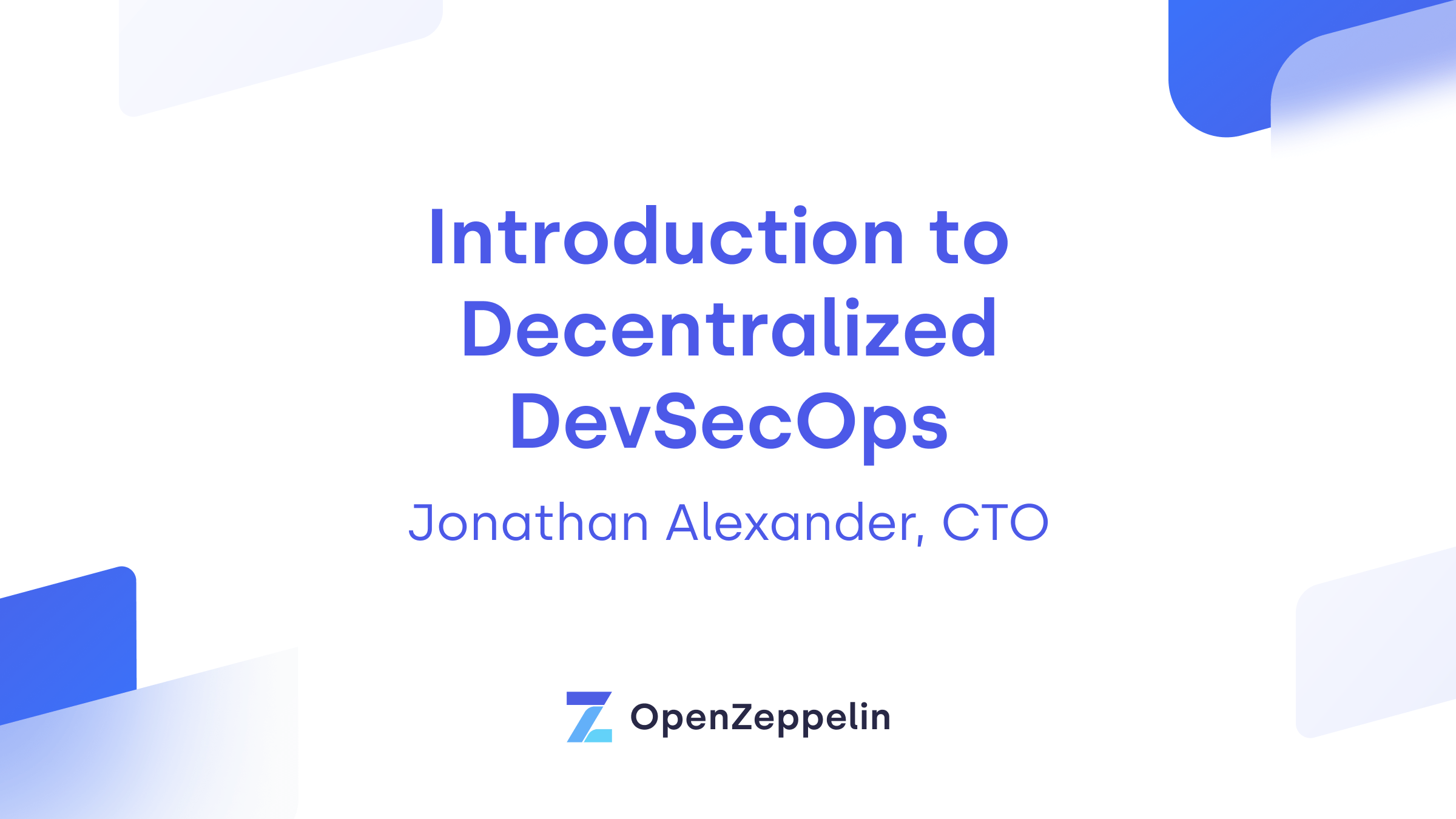 An Introduction to Decentralized DevSecOps - OpenZeppelin blog